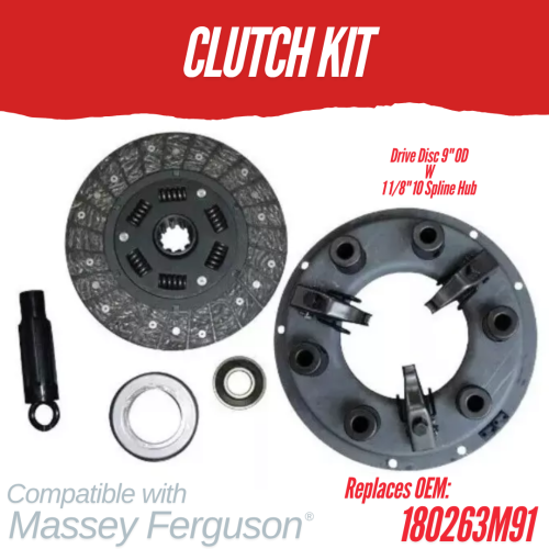 CLUTCH KIT 1 1/8" Hub Massey Ferguson 135 35 TE20 TEA20 180263M91